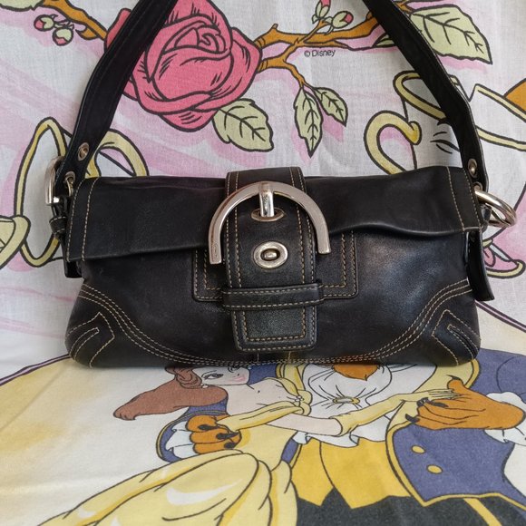 Coach | Bags | Vintage Coach Leather Soho Mini Purse Black E5s 8a05 | Poshmark